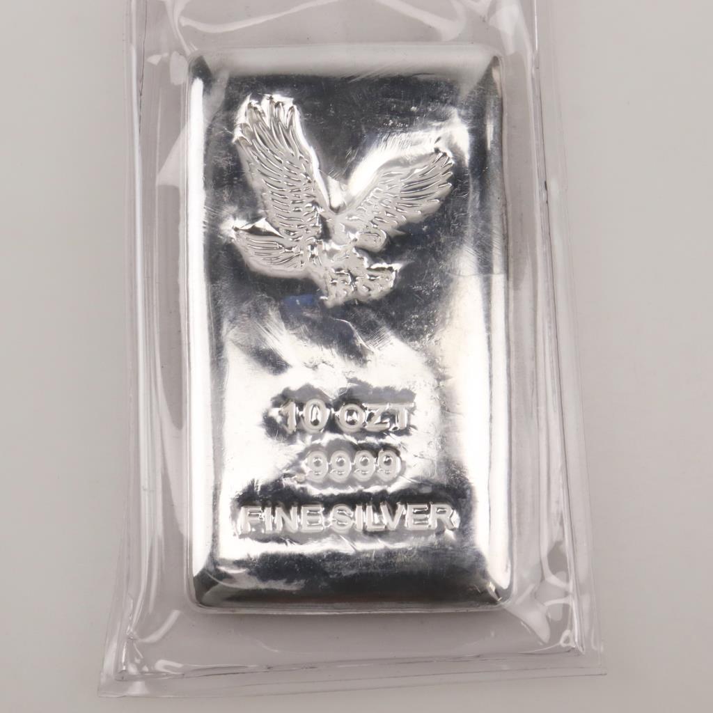 Eagle Fine Silver 10 Troy Oz. Bar | Property Room