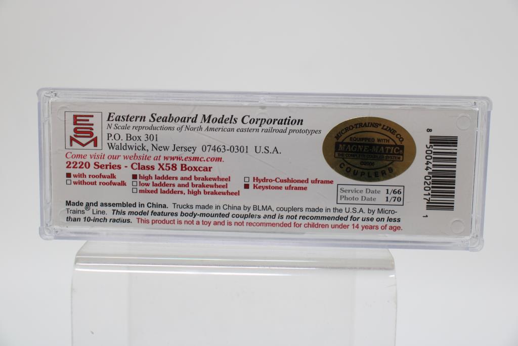 Eastern Seaboard Models Corporation Class X58A Boxcar | Property Room