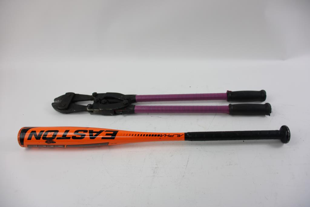 Easton Baseball Bat, Bolt Cutters, Strap Hinges, Yule Log And More, 5 ...
