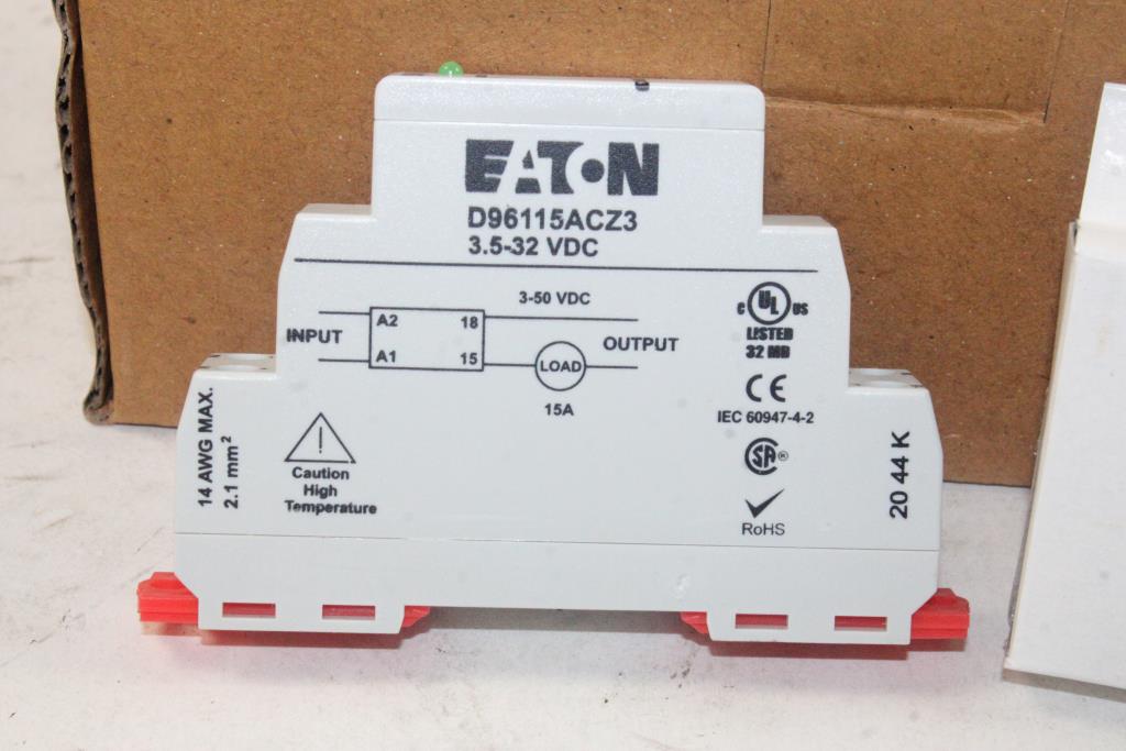 Eaton D96 Series Solid State Relay Spst- No 15a Max 32vdc Din Mount ...