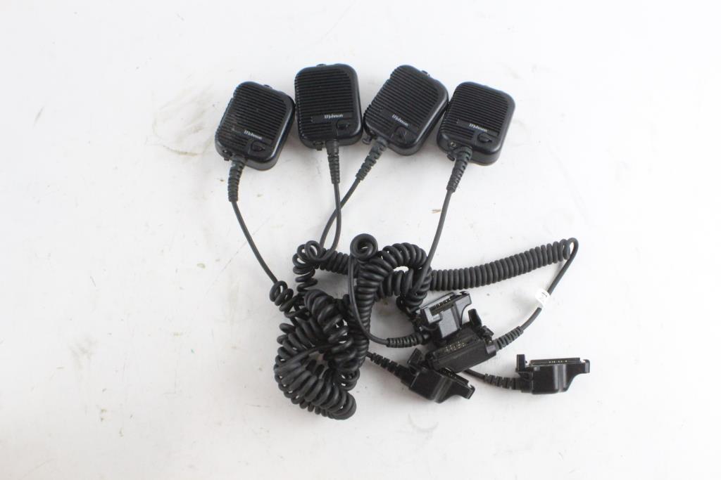 EF Johnson Two-Way Radio Microphone, 4 Pieces | Property Room