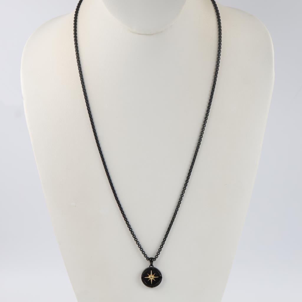 Effy Sterling Silver 10kt Gold Accent Compass Necklace | Property Room