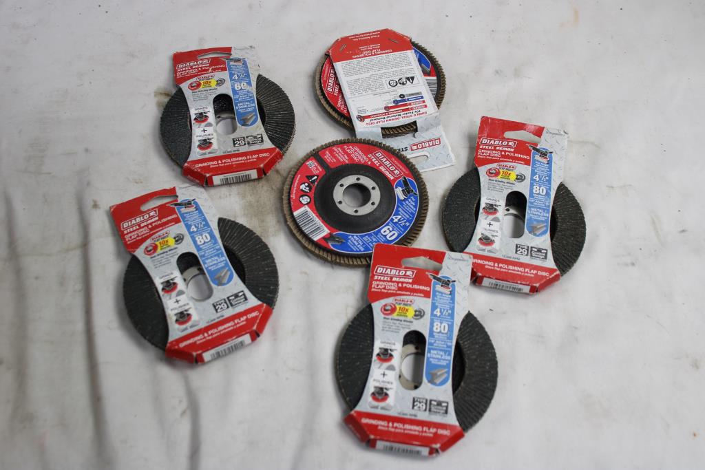 El Diablo, Grinding Polishing Flap Disc, And More 10 Pieces | Property Room