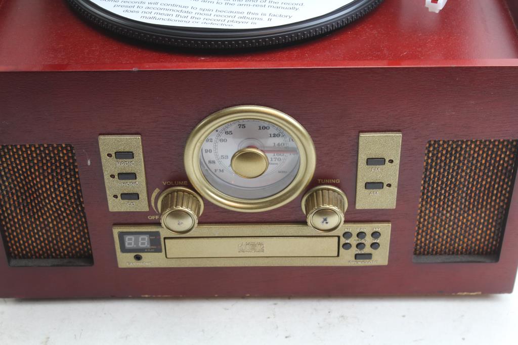 Electro Brand Nostalgia Wooden Music Center | Property Room