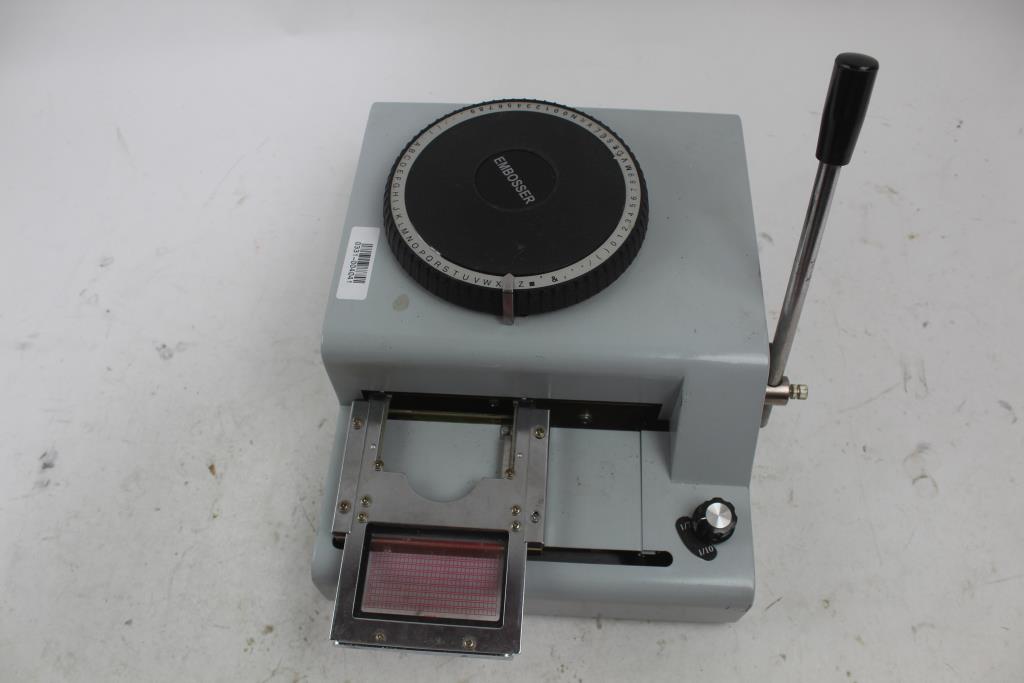 Embosser Machine | Property Room