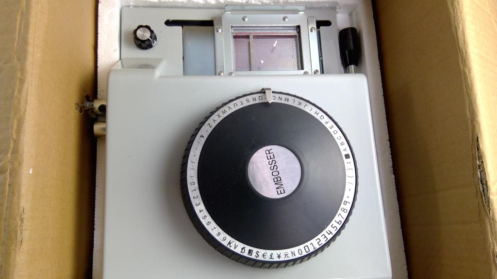 Embossing 72 Character Machine | Property Room