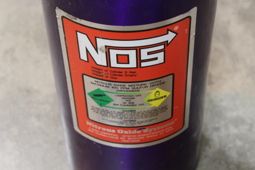 Empty Nitrous Oxide Systems Cannister Tank | Property Room