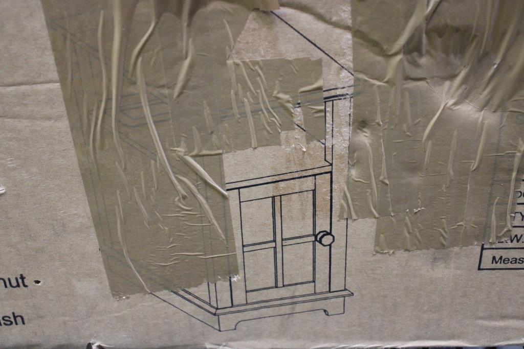 End Table Dark Walnut (parts) | Property Room