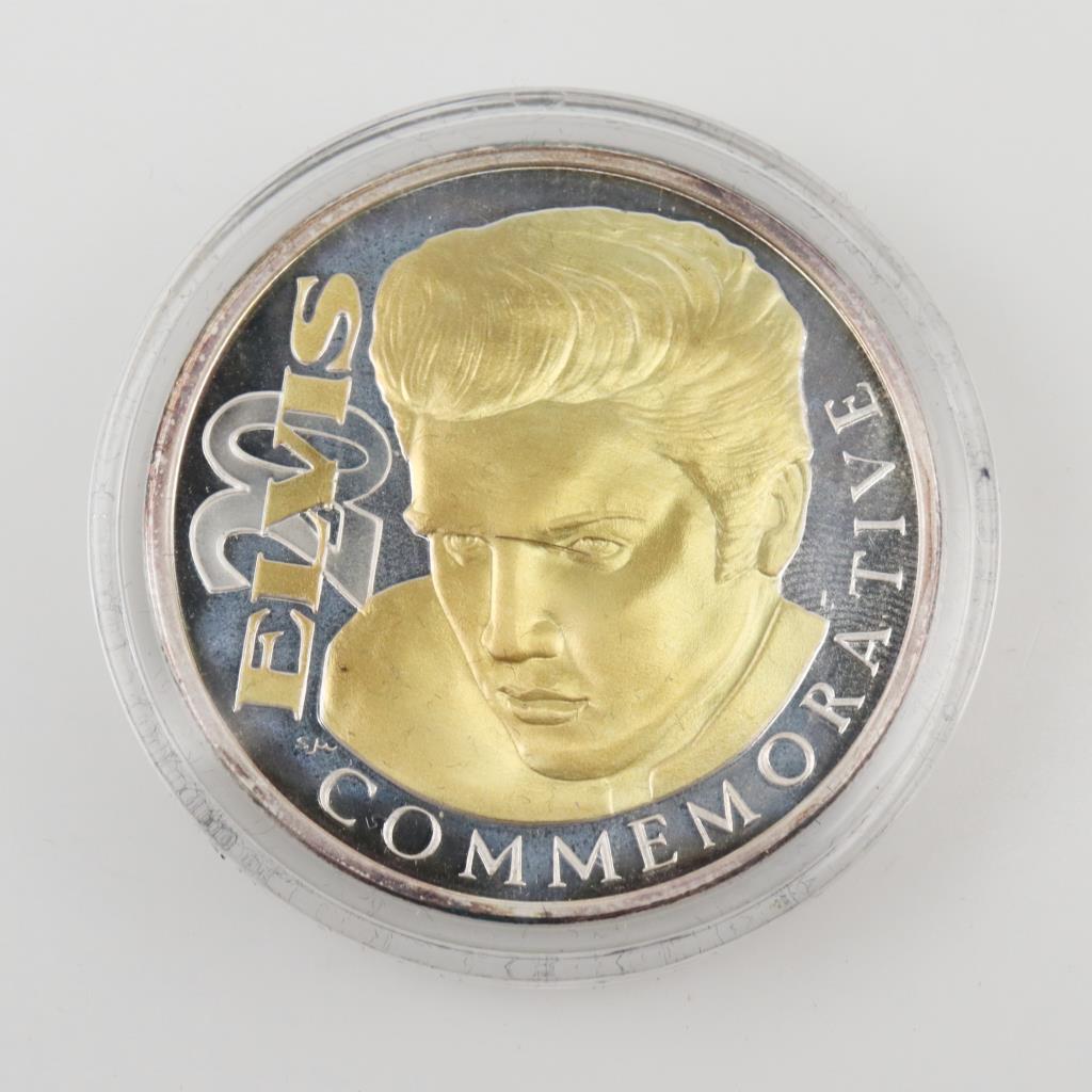 EPE Fine Silver Elvis Two Tone 1 Troy Oz Round | Property Room
