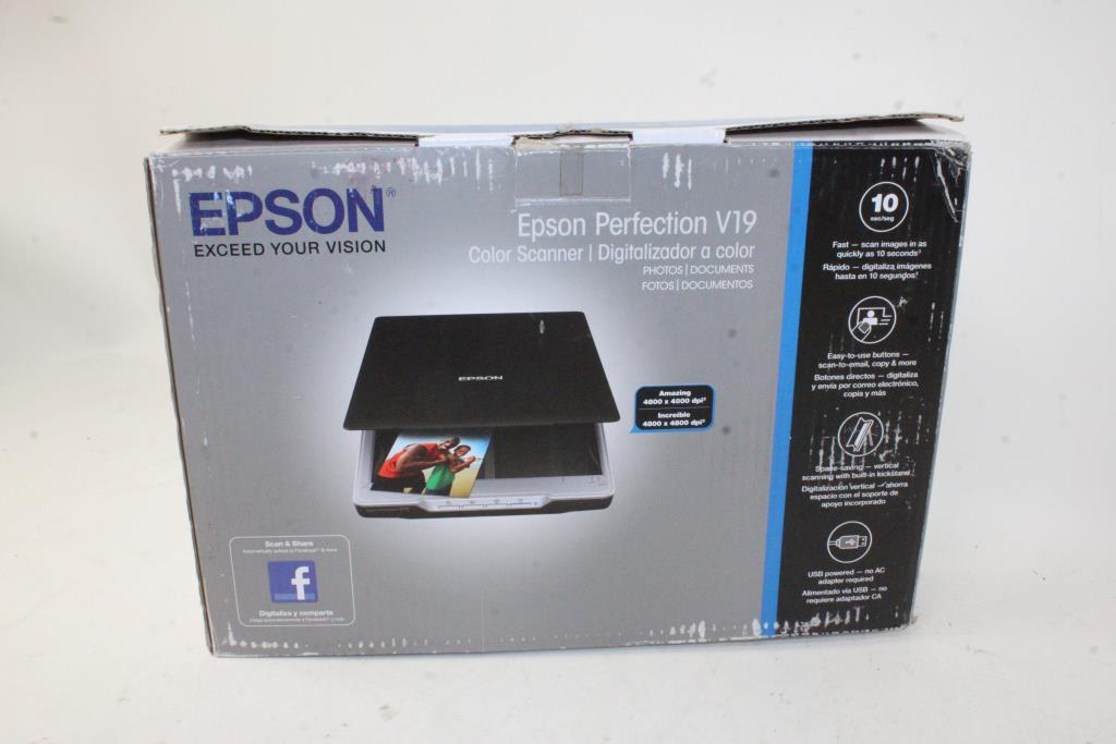 Epson Perfection V19 Flatbed Color Image Scanner | Property Room