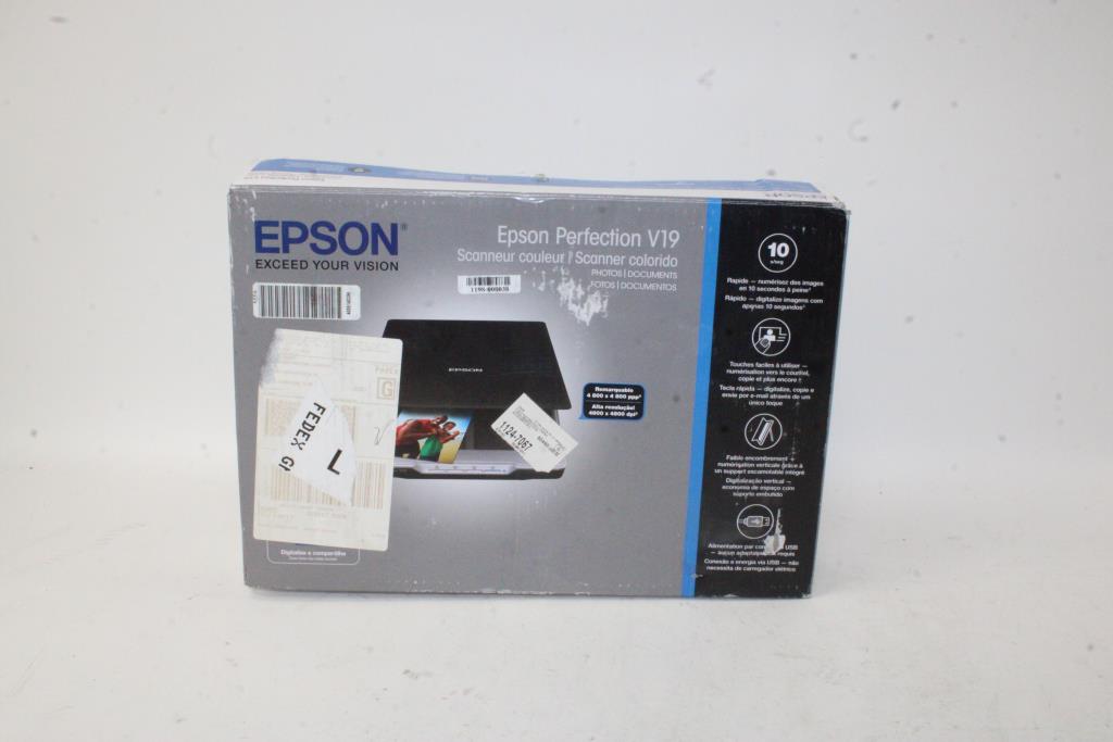 Epson Perfection V19 Flatbed Color Image Scanner | Property Room