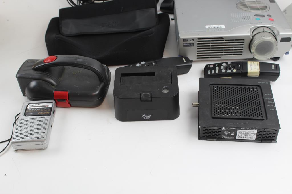 Epson Projector, Cisco Microcell Signal Booster, & More; 7 Pieces ...