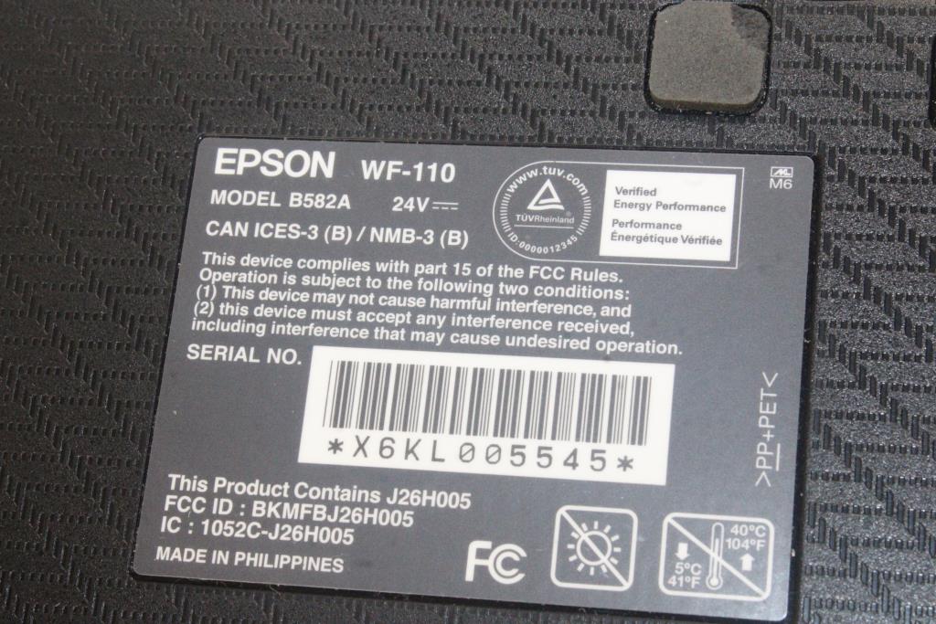 Epson WorkForce Wf-110 Wireless Inkjet Printer | Property Room