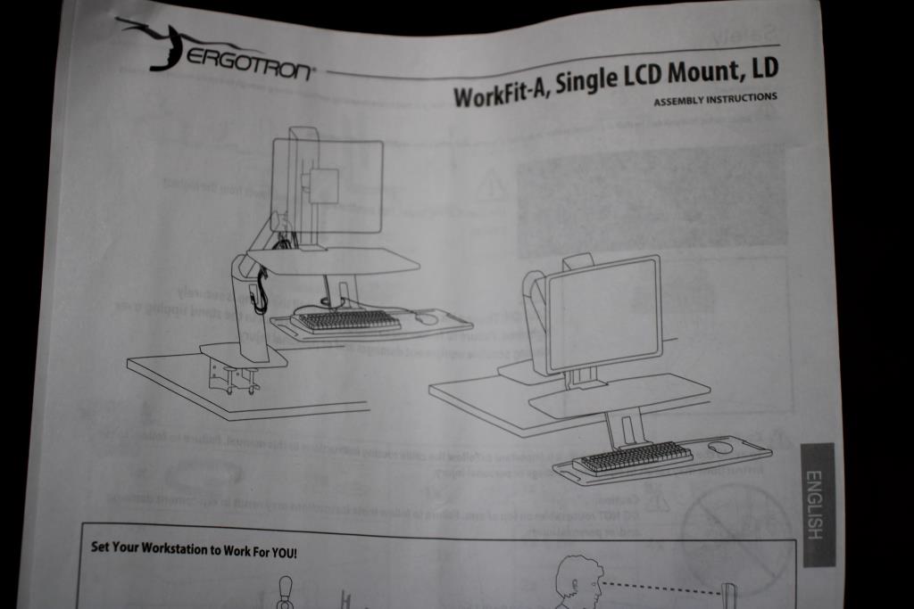 Ergotron WorkFit-A, Single LCD Mount, LD | Property Room