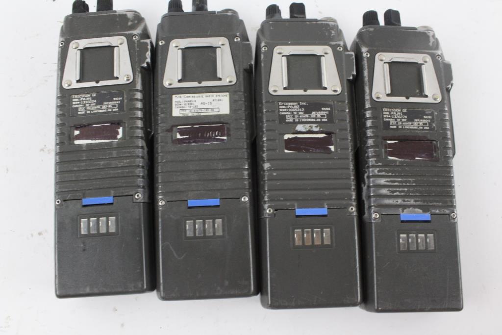 Ericsson And M/A-Com Two Way Handheld Radios, 4 Pieces | Property Room