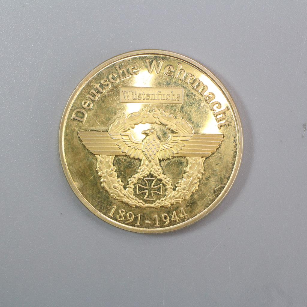 Erwin Rommel Deutsche Wehrmacht Wustenfuchs Medal | Property Room