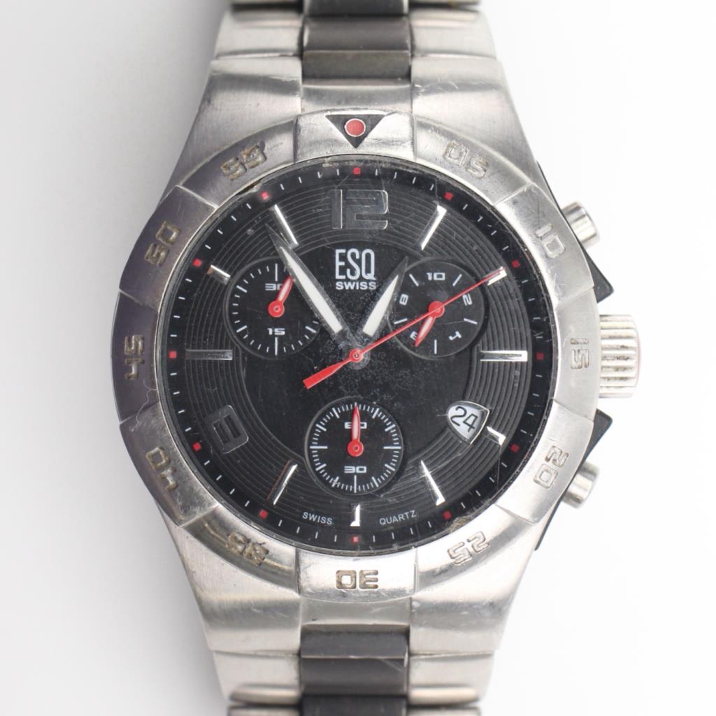 ESQ Movado Stainless Steel Quartz Watch | Property Room