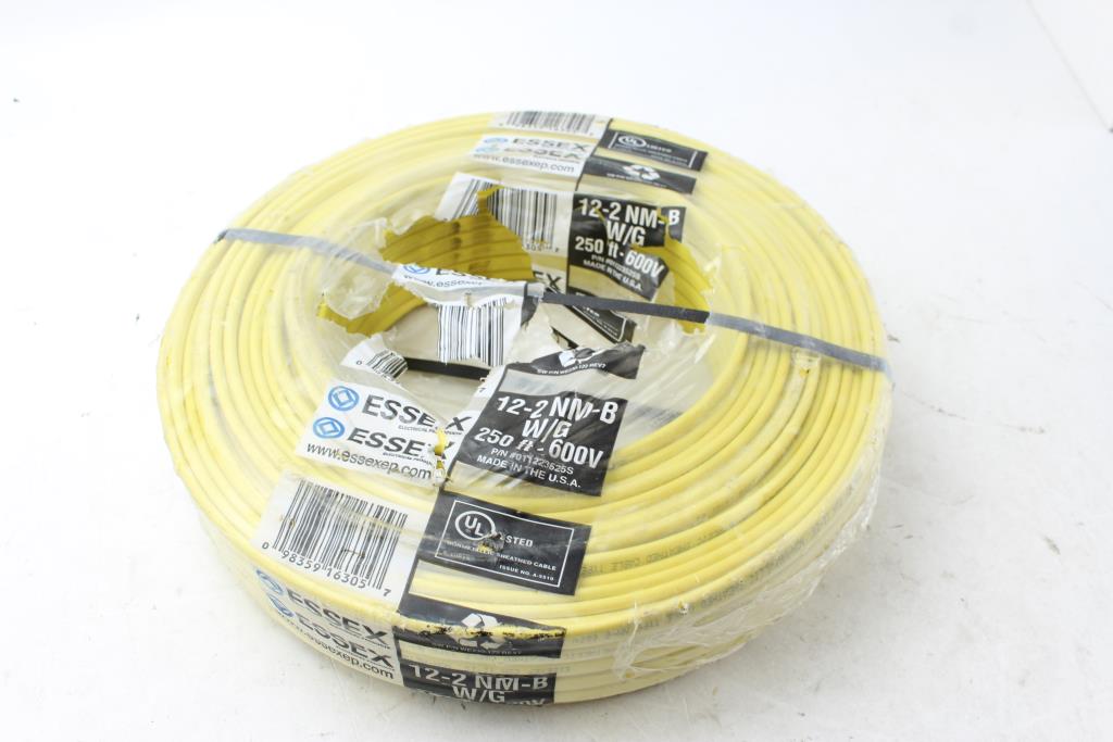 Essex 12-2 NM-B W/G 250ft 600V Wire | Property Room