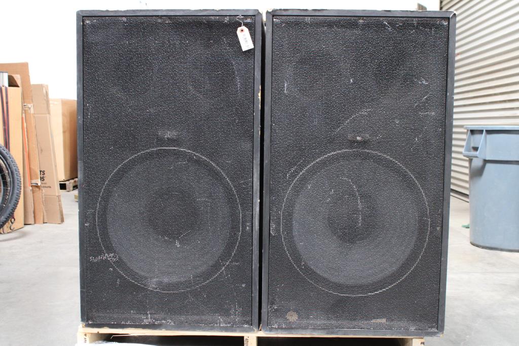 EV TL3512 Very Low Frequency Bass Enclosure Set Of Two Speakers 39.5" X ...
