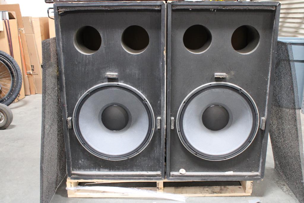 EV TL3512 Very Low Frequency Bass Enclosure Set Of Two Speakers 39.5" X ...