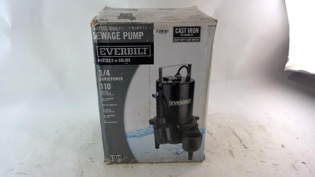 Everbilt Professional Sewage Pump | Property Room
