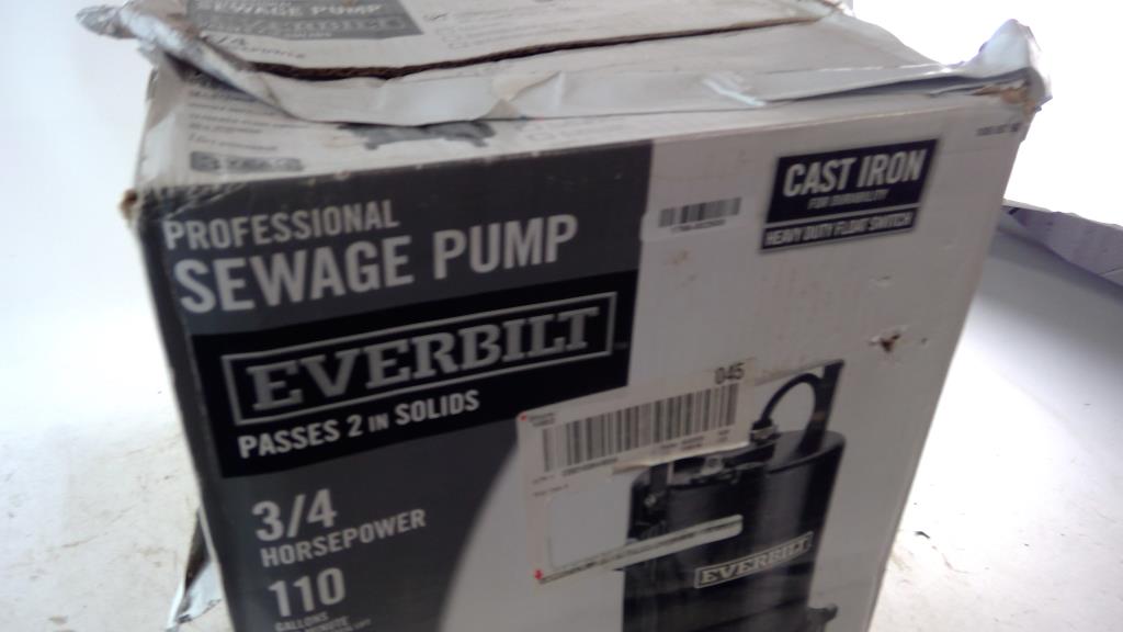 Everbilt Proffesional Sewage Pump | Property Room