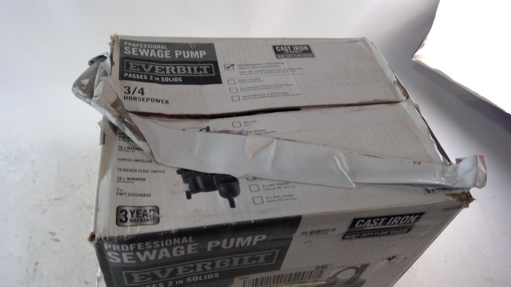 Everbilt Proffesional Sewage Pump | Property Room