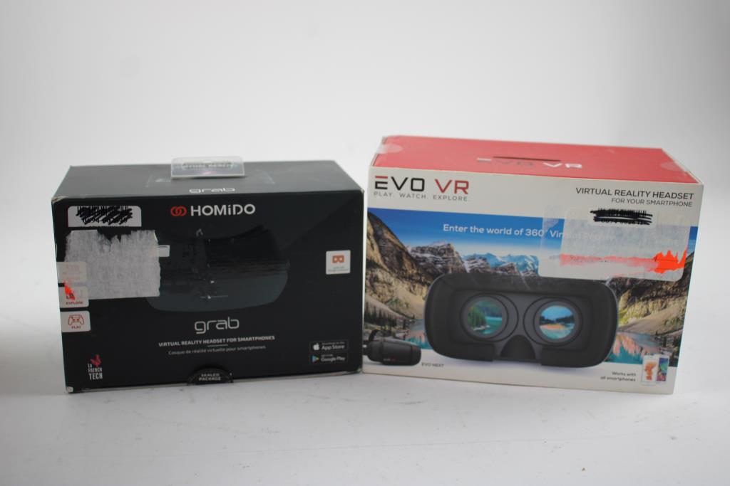 EVO VR And Homido Smartphone VR Headsets, 2 Pieces | Property Room