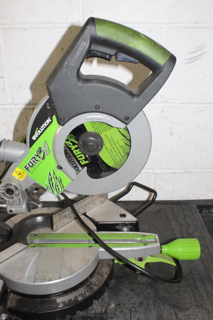 Evolution Fury3 Electric Sliding Mitre Saw | Property Room