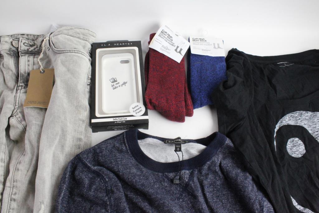 Express And Other Brands Clothing Lot, 8 Pieces | Property Room