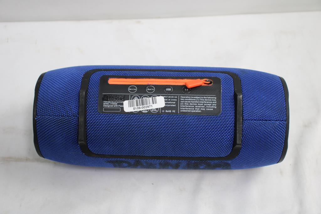 Extreme Blue Colored Speaker Log | Property Room