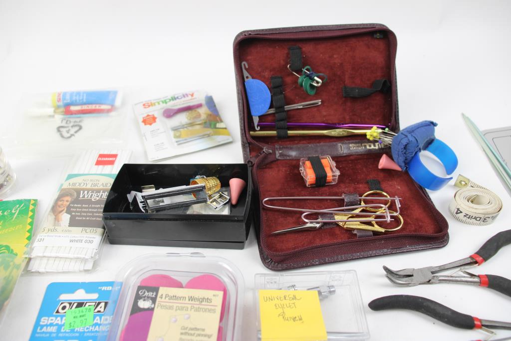 Fabric Tube Turners, Beading Needles, Pattern Weights, And More ...