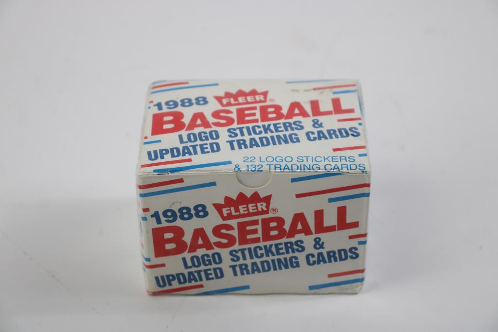 Factory Sealed 1988 Fleer Baseball Log Stickers & Updated Trading Cards ...