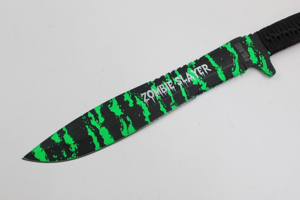 Falcon Zombie Slayer Fixed Blade Knife And Sheath | Property Room