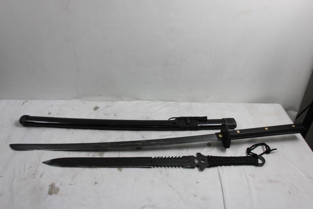 Fantasy Master Sword, Sword With Sheath, Husky Axes And More, 6 Pieces ...