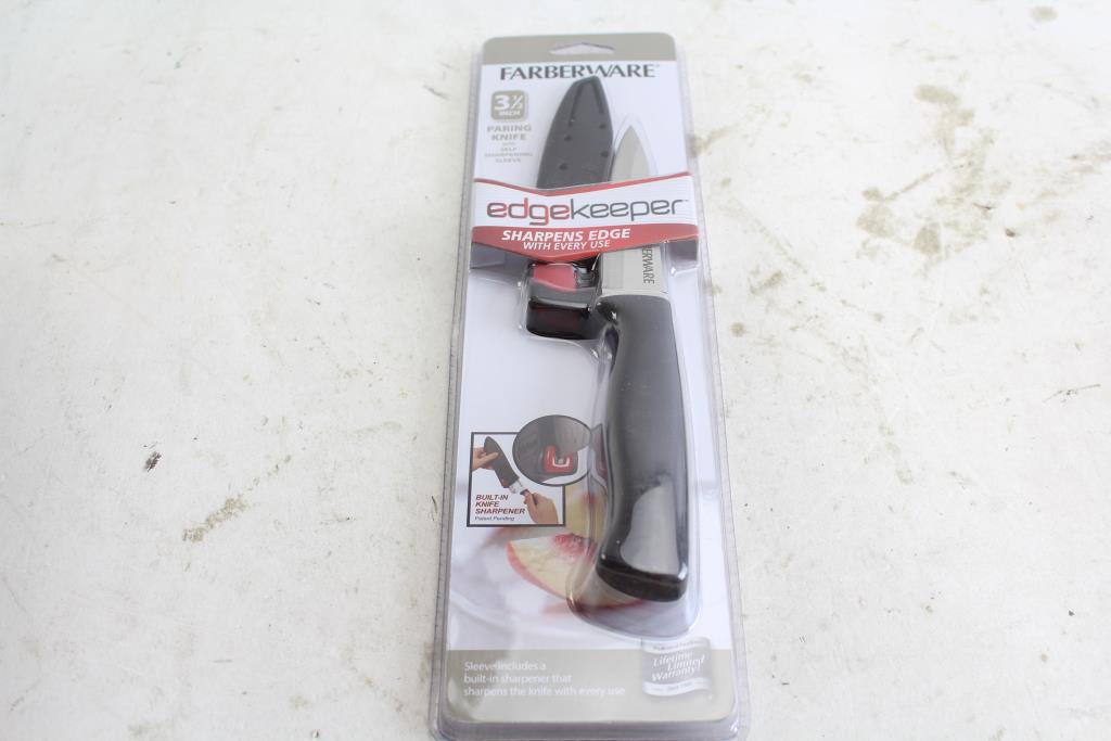 Farberware Paring Knife With Edge Keeper Self Sharpening Sheath ...