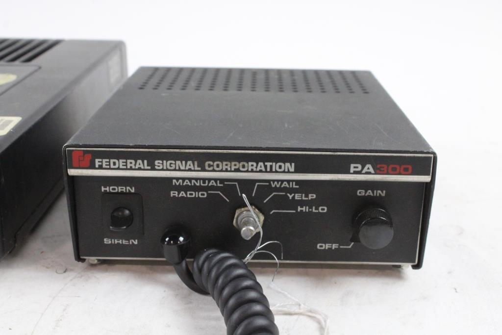 Federal Signal Corporation + Motorola Radios, 2 Pieces | Property Room