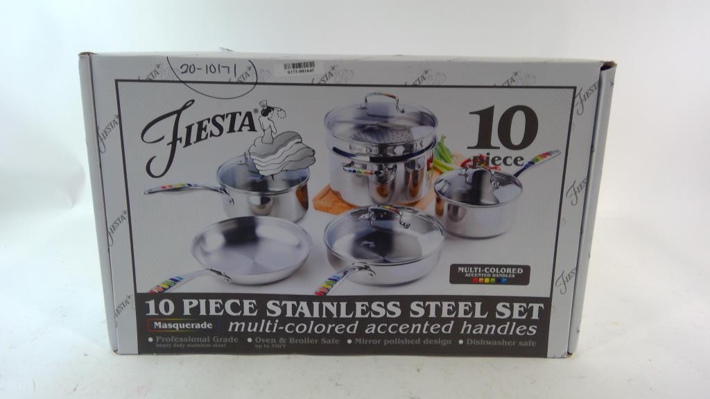 Fiesta 10 Piece Stainless Steel Set Property Room