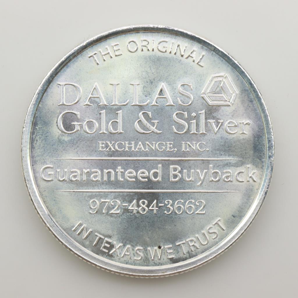 Fine Silver Dallas Gold & Silver Exchange Buffalo 31.2g Round ...