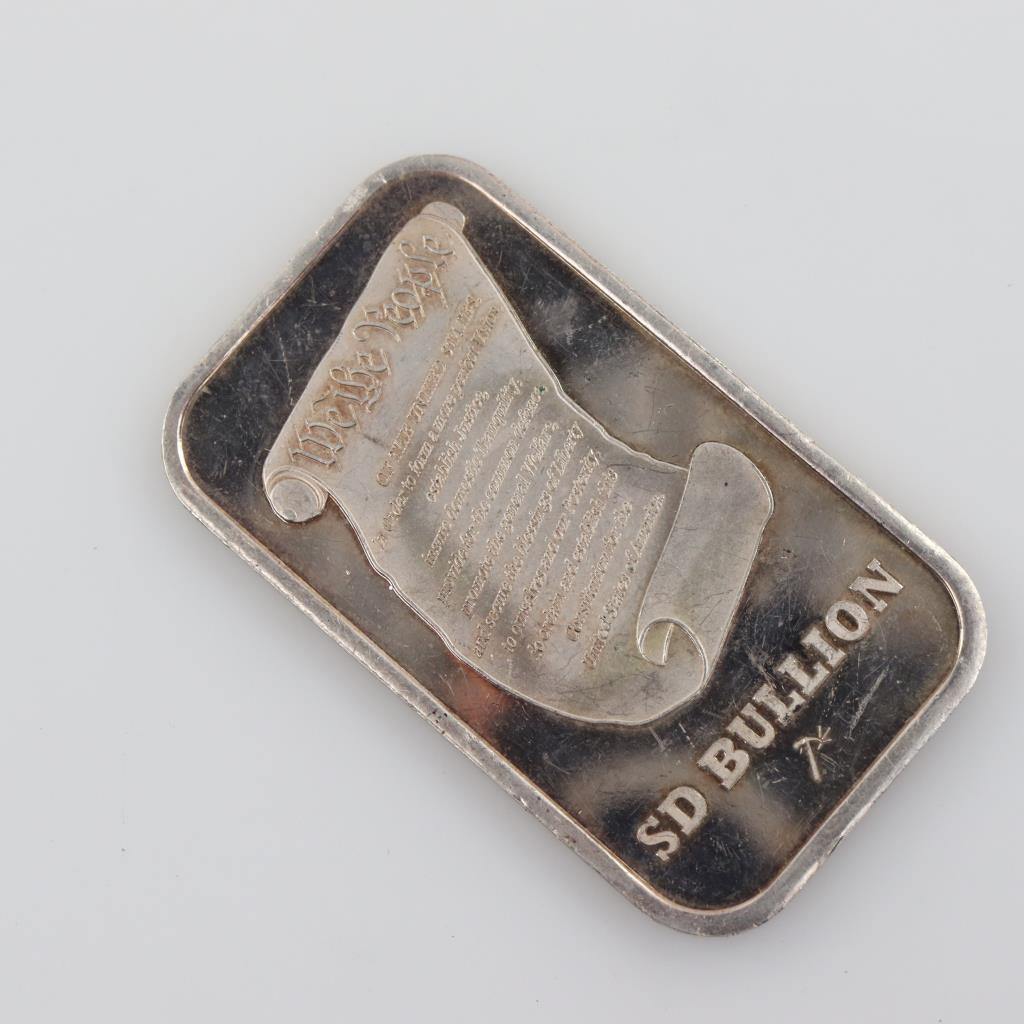 Fine Silver SD Bullion Proclaim Liberty 1 Troy Oz Bar | Property Room