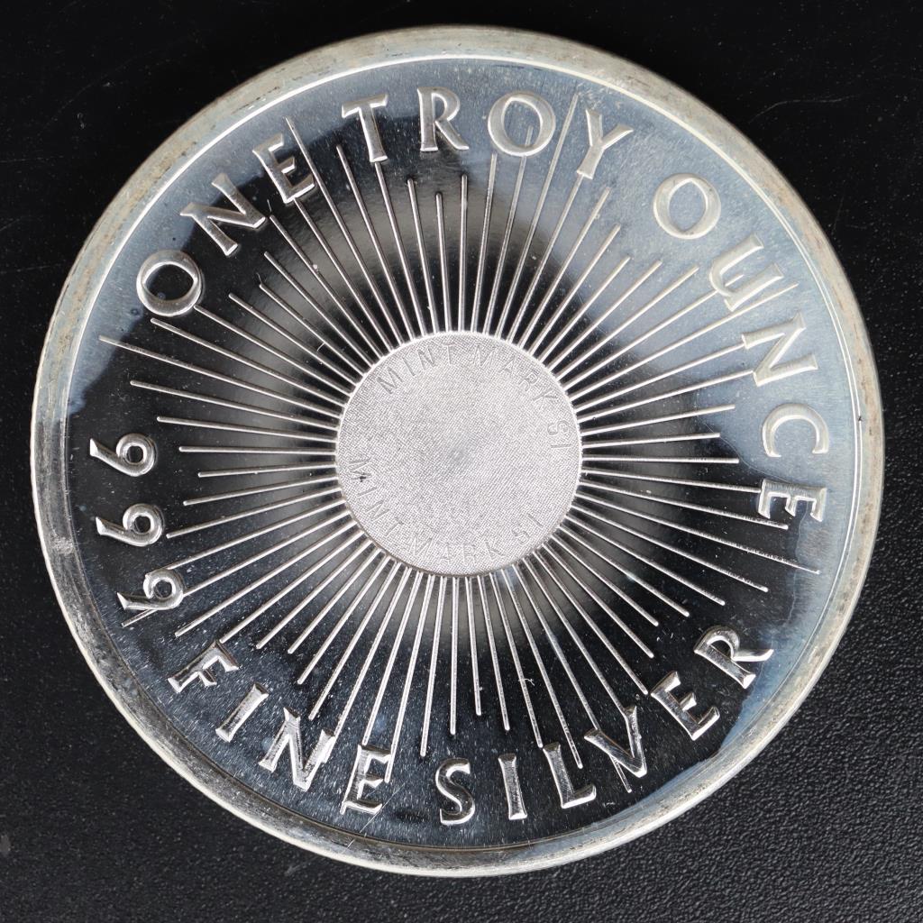 Fine Silver Sunshine Minting 1 Troy Oz Round | Property Room