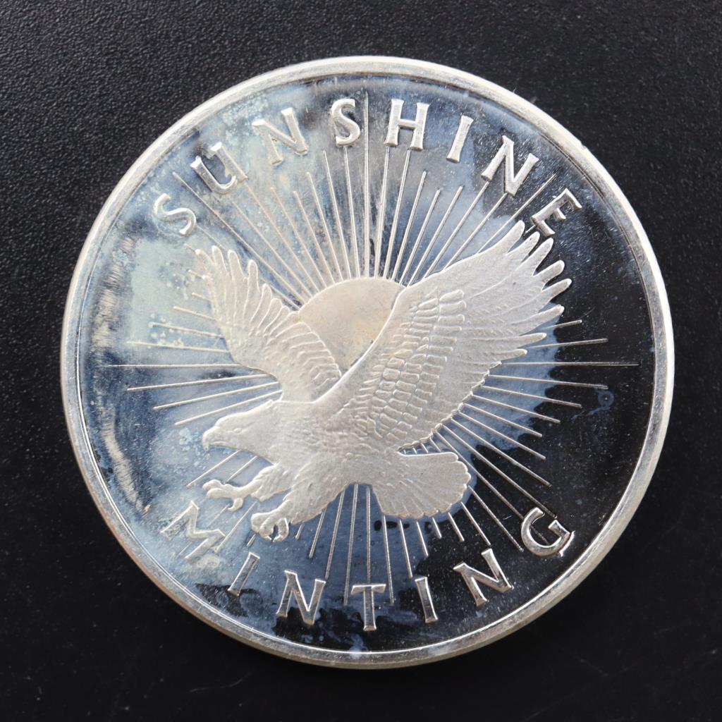 Fine Silver Sunshine Minting 1 Troy Oz Round | Property Room