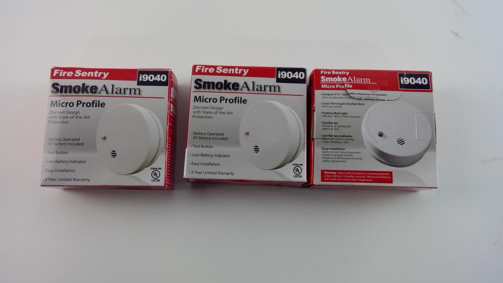 Fire Sentry Smoke Alarms, 3 Pieces | Property Room