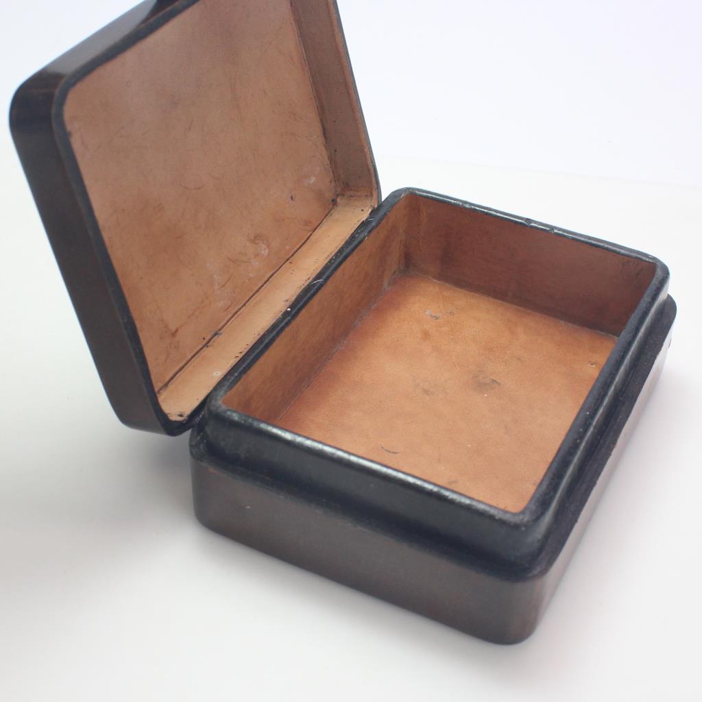 Firenze Italian G Papini Leather Trinket Box | Property Room