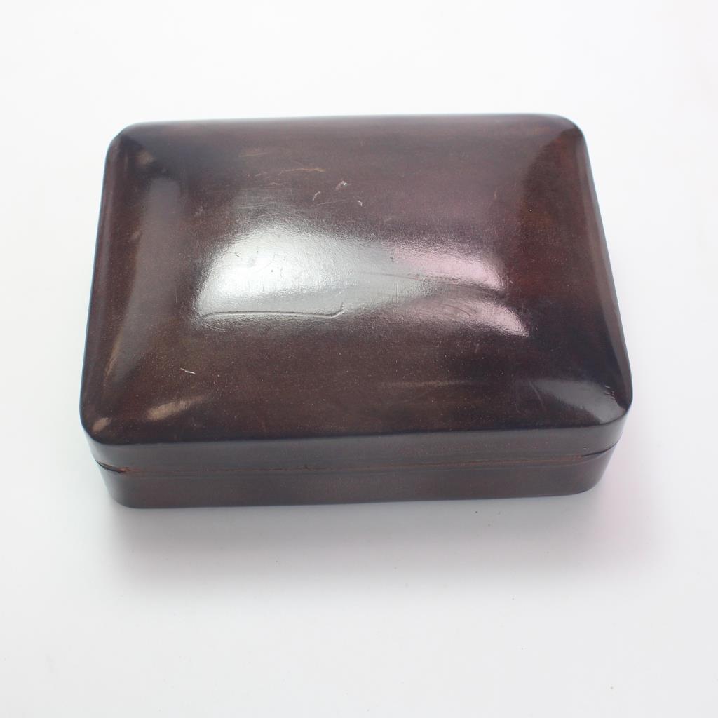 Firenze Italian G Papini Leather Trinket Box | Property Room