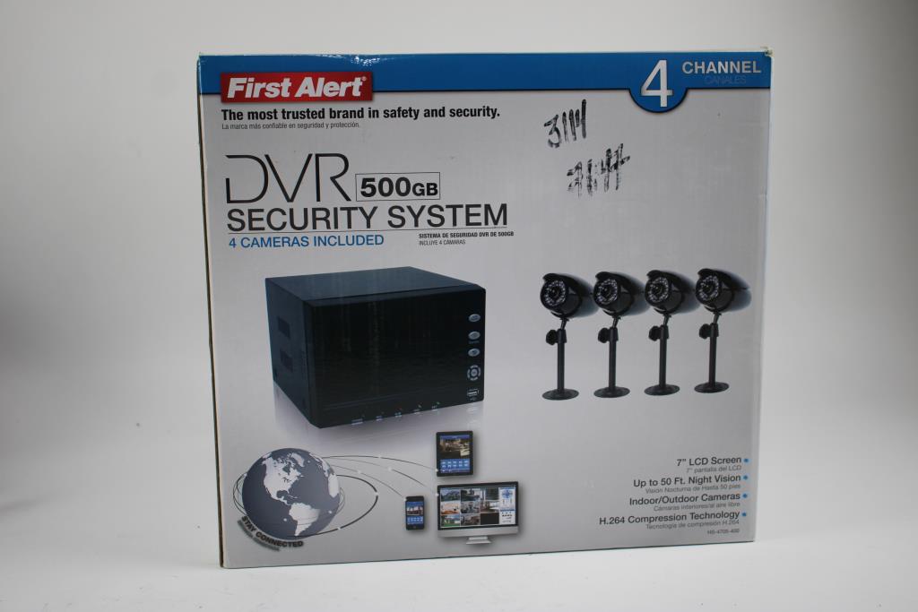 First Alert DVR 500GB Security System, HS-4705-400 | Property Room