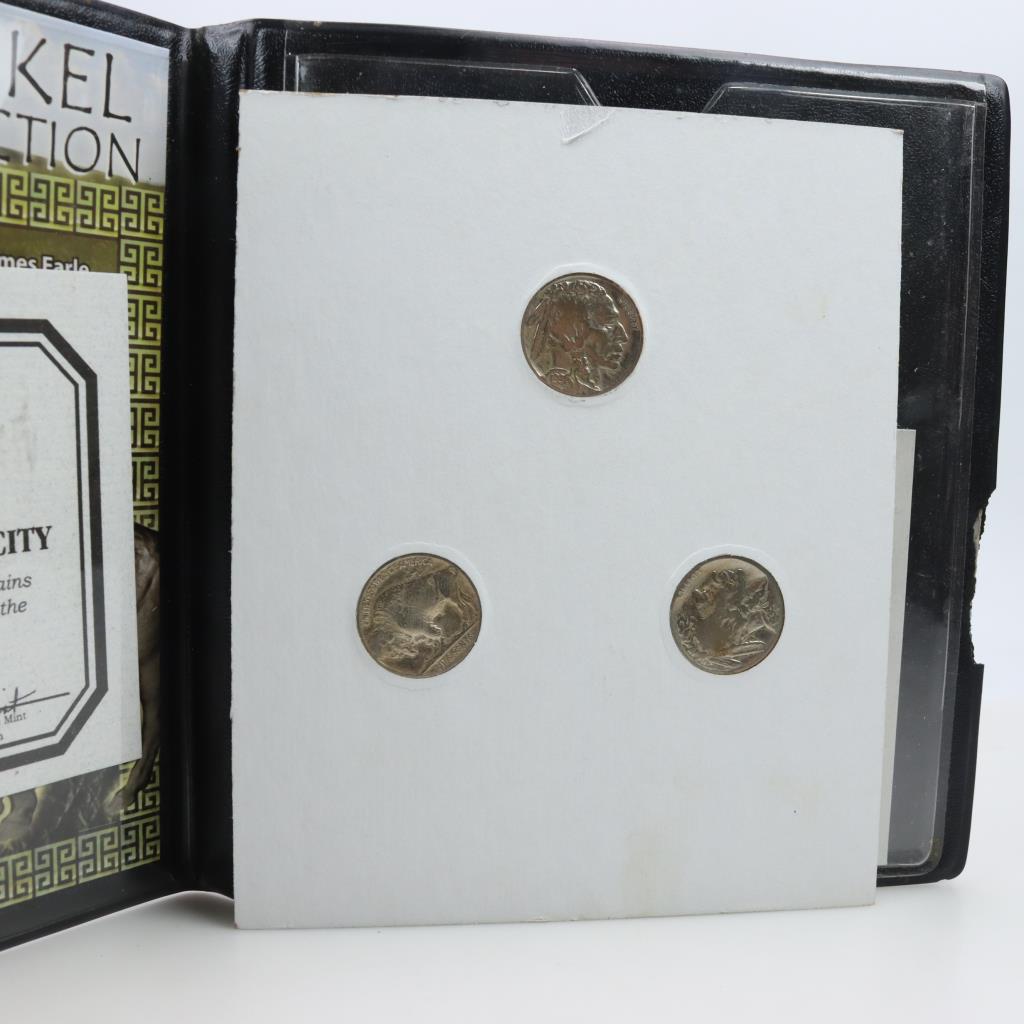 First Commemorative Mint Buffalo Nickel Mint Mark Collection With COA ...