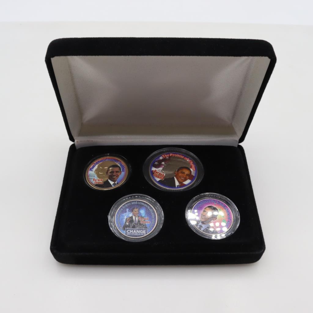 First Commemorative Mint The Obama Change Coin Collection, 4 Pieces ...