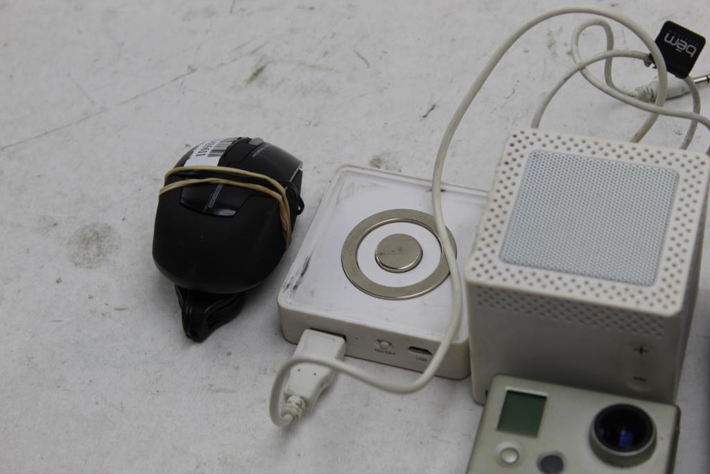 Firstdata Card Reader, Bem Speaker, Gopro Camera+ More 4 Pieces | Property Room