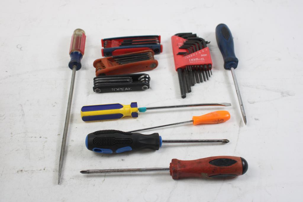 Fiskars Pick Axe, Allen Tool Wrenches, Screwdrivers, Pliers And More, 5 ...